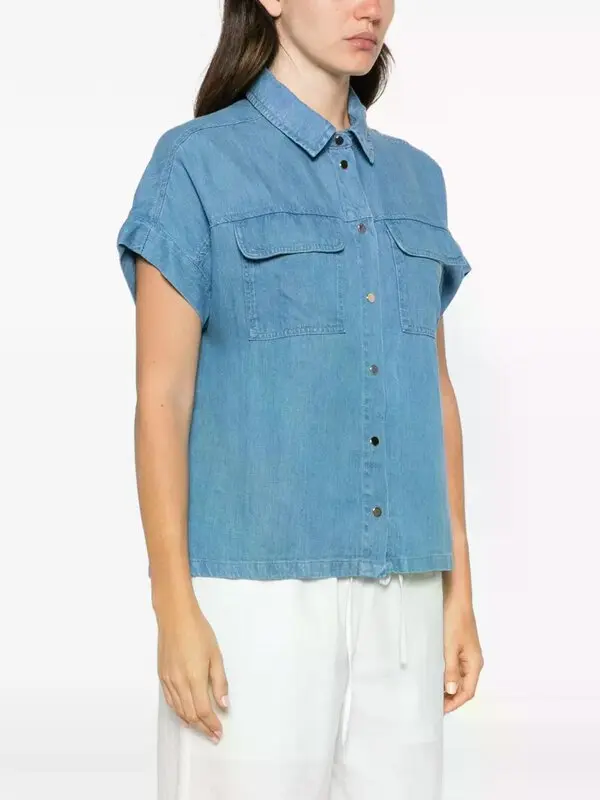 Maison123 Short-sleeve Denim Shirt