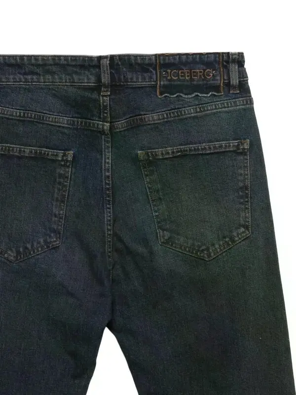 Iceberg Logo-plaque Straight-leg Jeans
