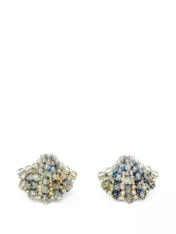 COPPOLA E TOPPO 1960s Beaded Earrings - Gold