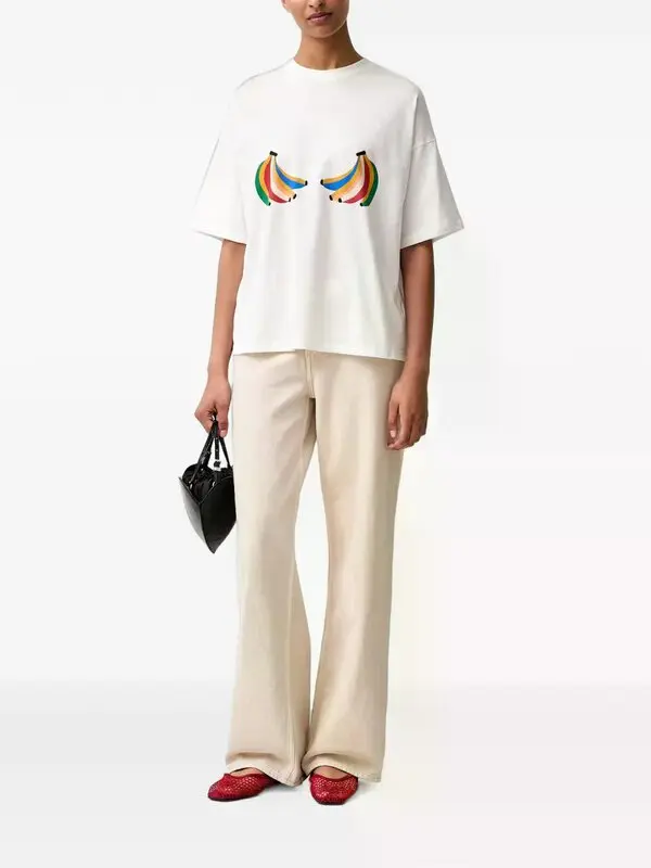 NEVER FULLY DRESSED Banana-print T-shirt