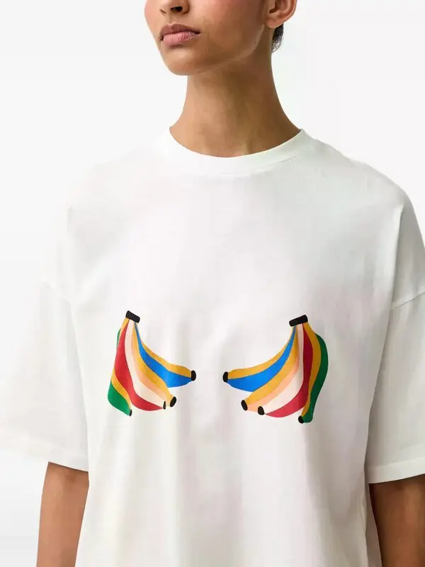 NEVER FULLY DRESSED Banana-print T-shirt