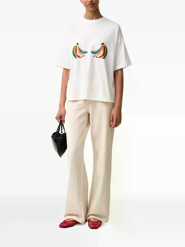 NEVER FULLY DRESSED Banana-print T-shirt