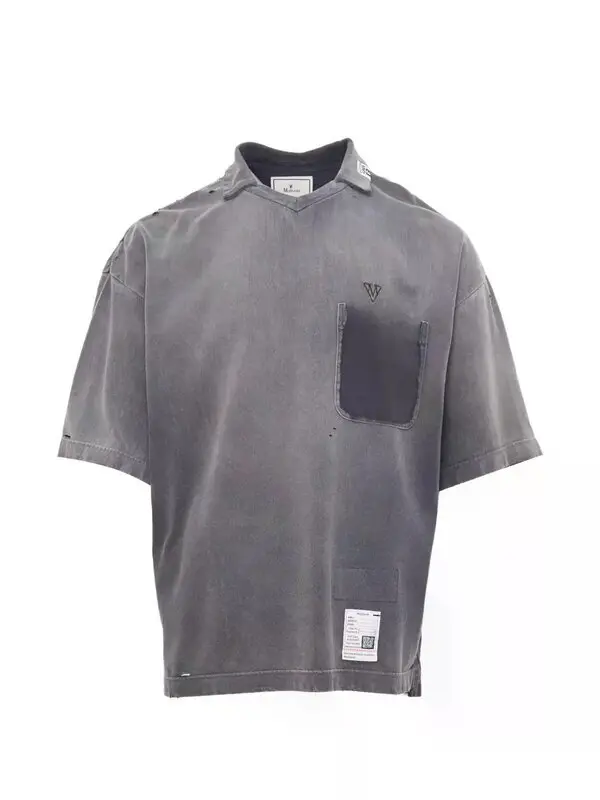 Mihara Yasuhiro Sun-faded Like Collared T-shirt