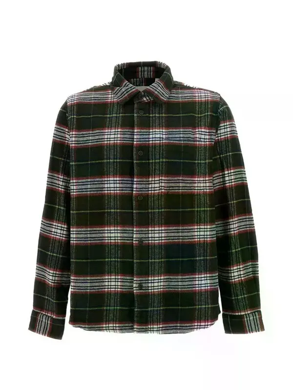 LES DEUX Check-pattern Cotton Shirt