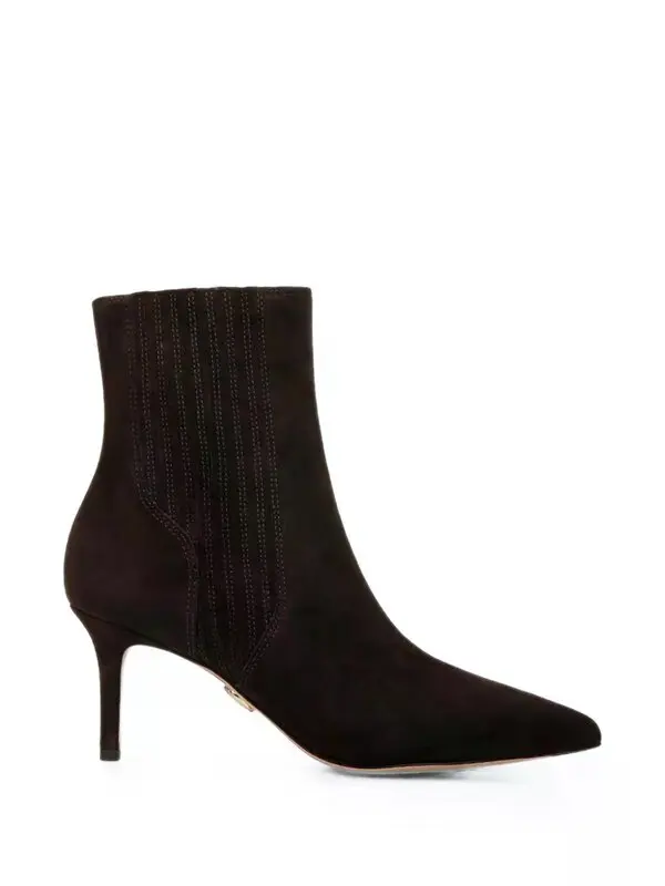 Veronica Beard Lisa Suede Pointed-toe Ankle Boots