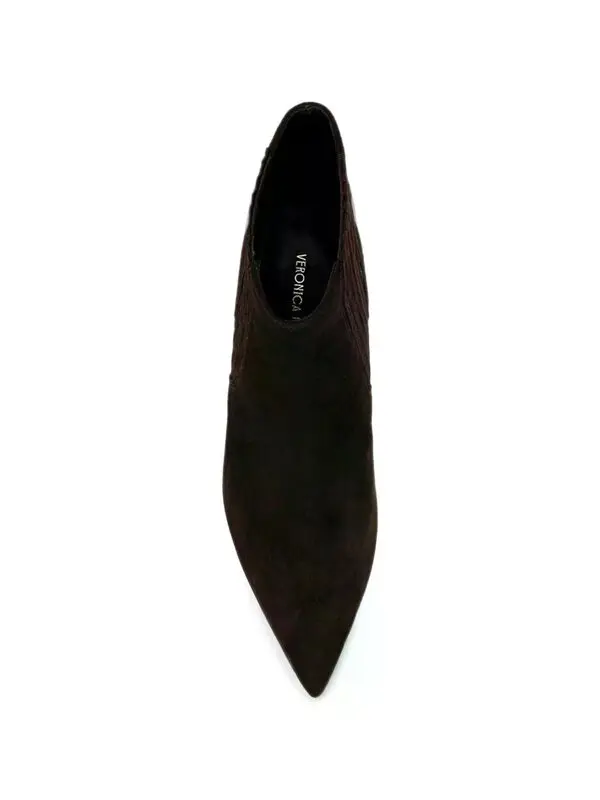 Veronica Beard Lisa Suede Pointed-toe Ankle Boots