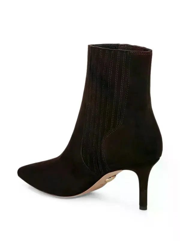 Veronica Beard Lisa Suede Pointed-toe Ankle Boots