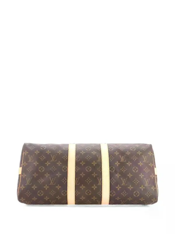 LOUIS VUITTON Keepall Bandouliere Bag Monogram Canvas 45 Travel Bag - Brown