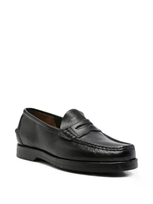 Visvim Fabro-folk Leather Loafers