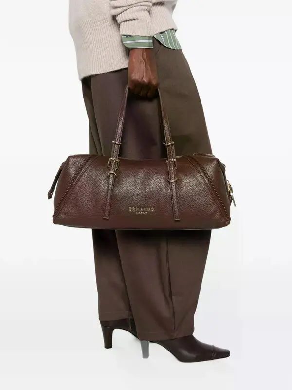 ERMANNO FIRENZE Large Braided-trim Tote Bag