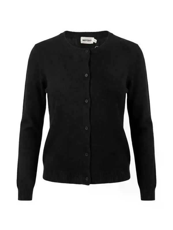 NOTSHY Button-up Cashmere Cardigan - Black