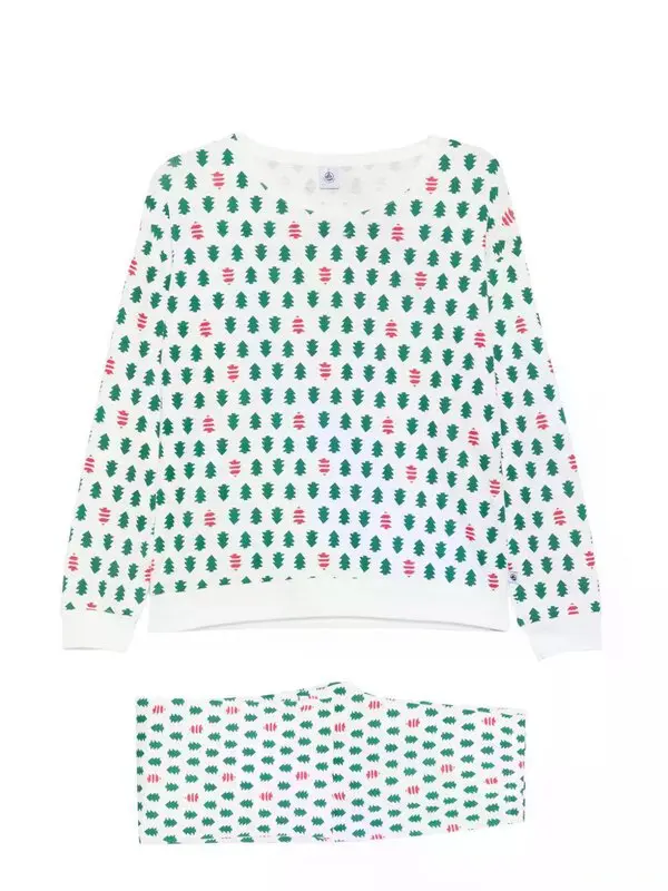 Petit Bateau Graphic-print Pajama Set