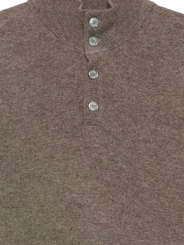 Fedeli Button-fastening Long-sleeve Polo Shirt