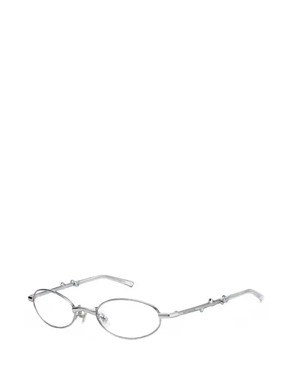 GENTLE MONSTER Radi Oval-frame Glasses - Silver