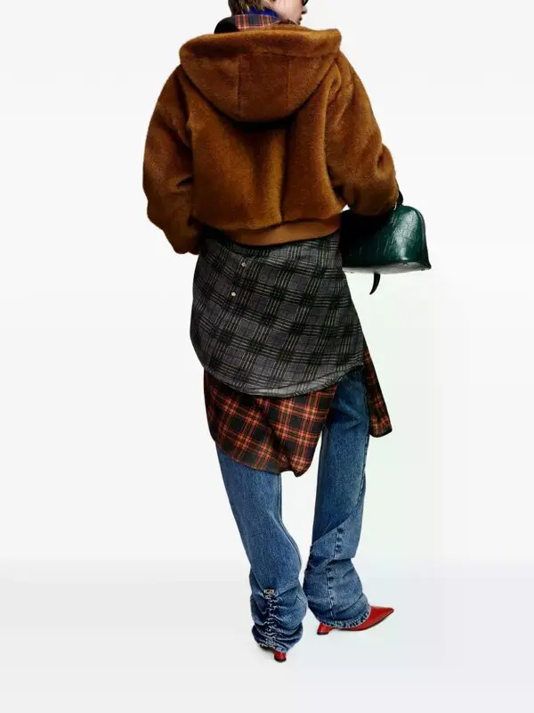 Essentiel Antwerp Kico Reversible Faux-fur Jacket - Brown