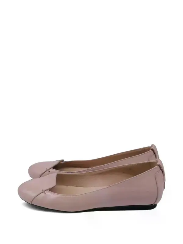 TOD'S Round-toe Patent Ballet Flats