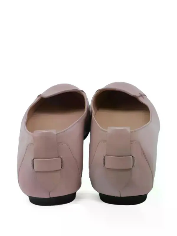 TOD'S Round-toe Patent Ballet Flats