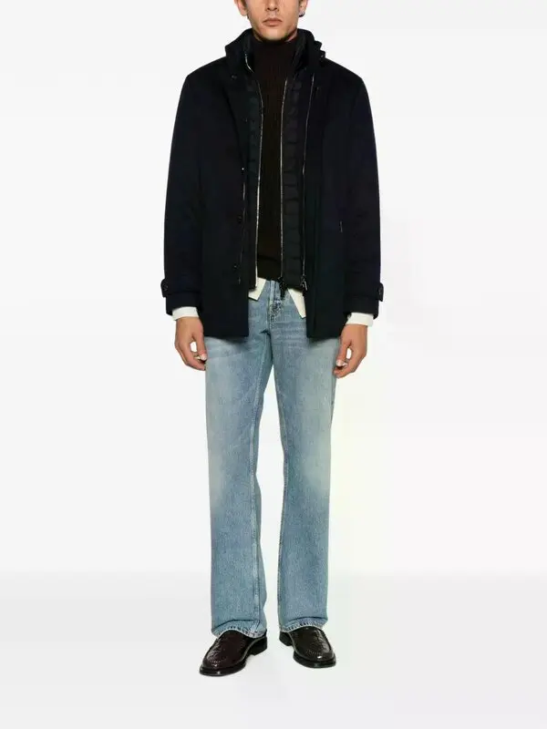MOORER Button-up High-neck Jacket