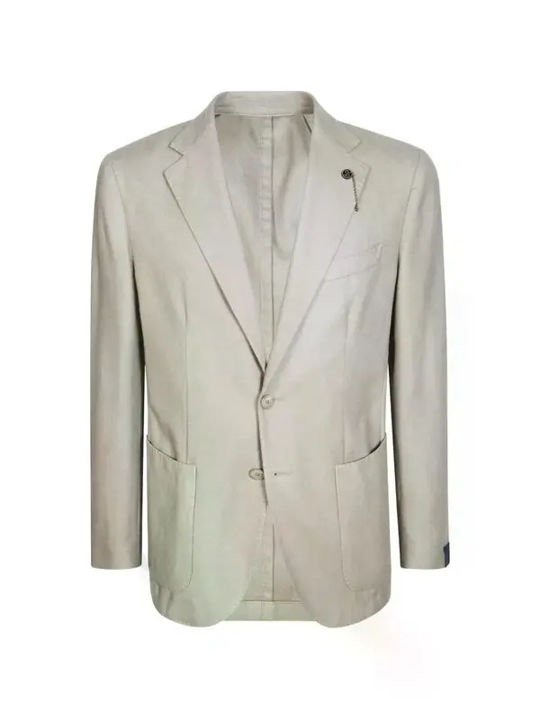 SANTANIELLO Logo-plaque Single-breasted Blazer