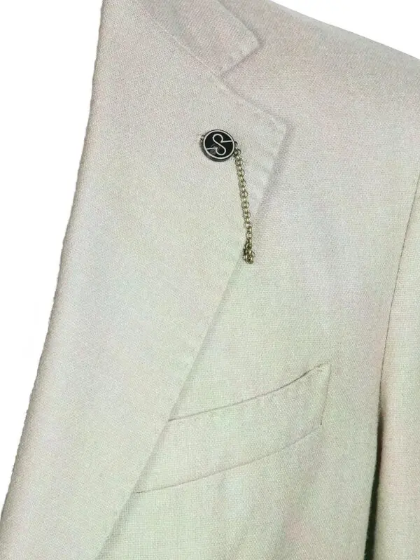 SANTANIELLO Logo-plaque Single-breasted Blazer