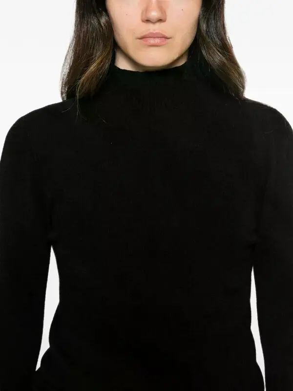 VELA SHOP High-neck Ribbed-trim Sweater