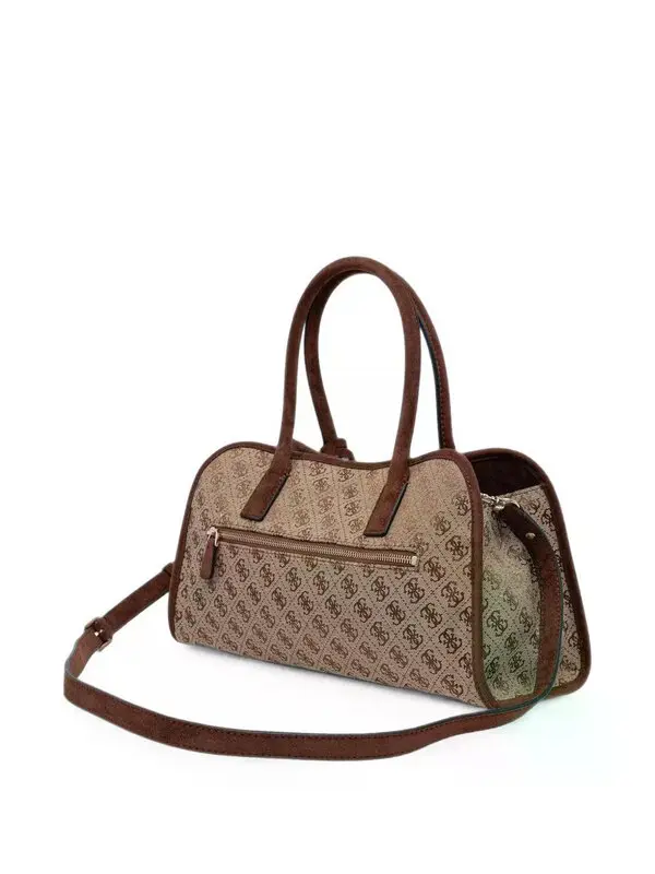 Guess Samantha Monogram-print Logo-plaque Tote Bag