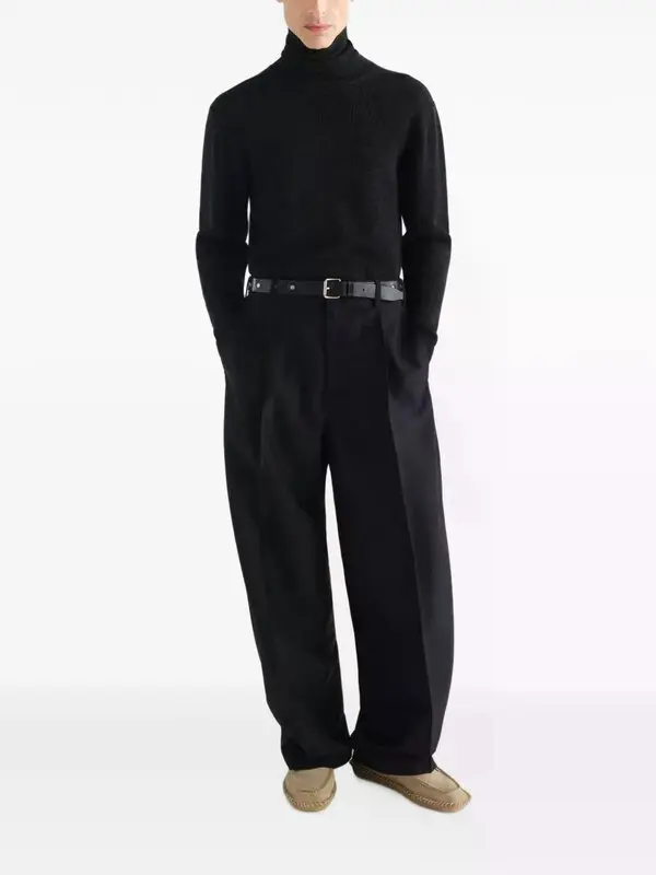 LEMAIRE Stand-collar Sweater In Fine Mouliné Merino Wool