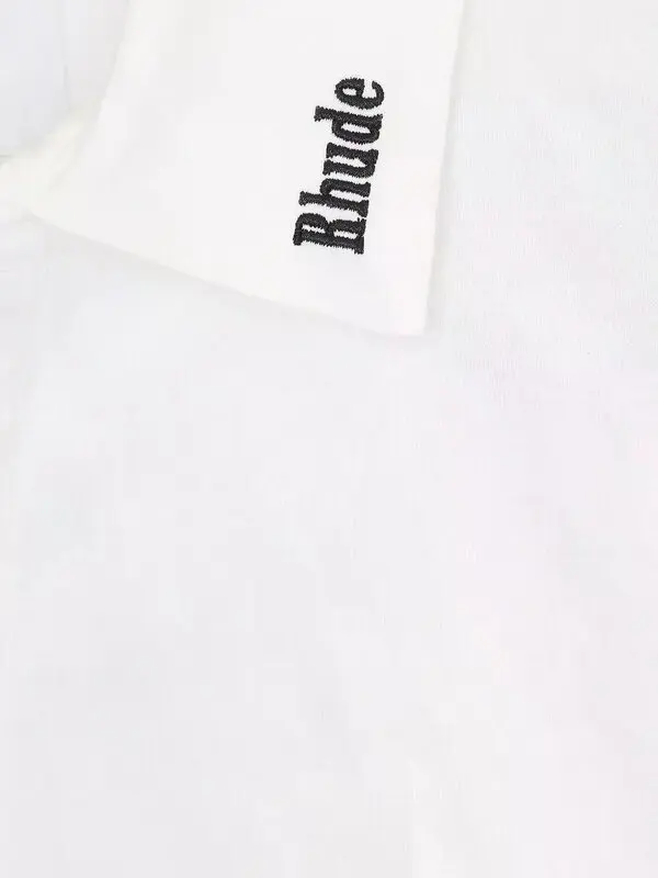 Rhude Logo-embroidered Polo Shirt