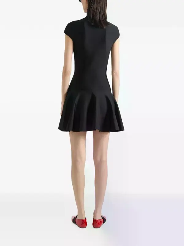 Givenchy Mini Dress With Flared Skirt In Wool Viscose
