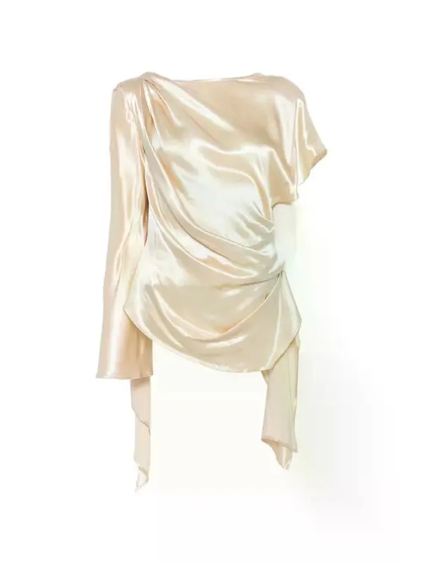Erika Cavallini Asymmetric Draped Blouse