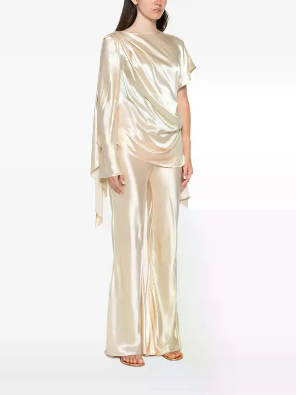Erika Cavallini Asymmetric Draped Blouse