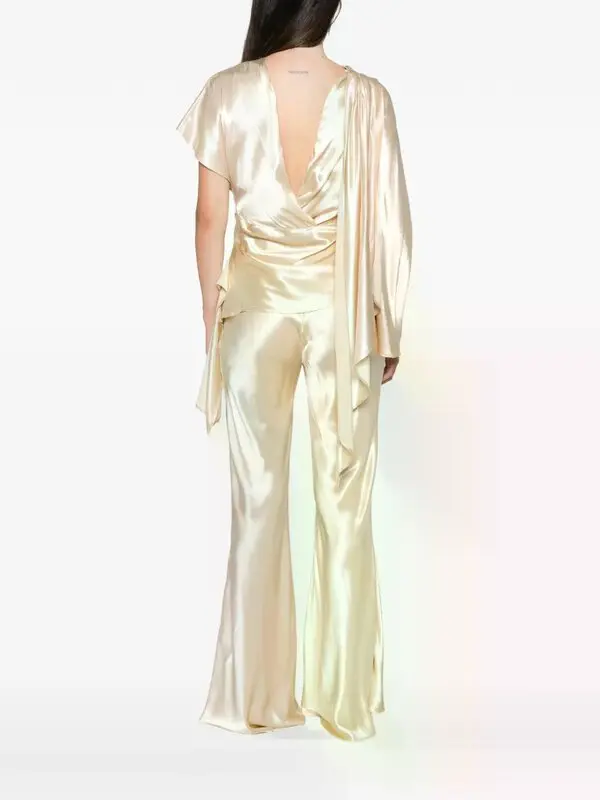 Erika Cavallini Asymmetric Draped Blouse