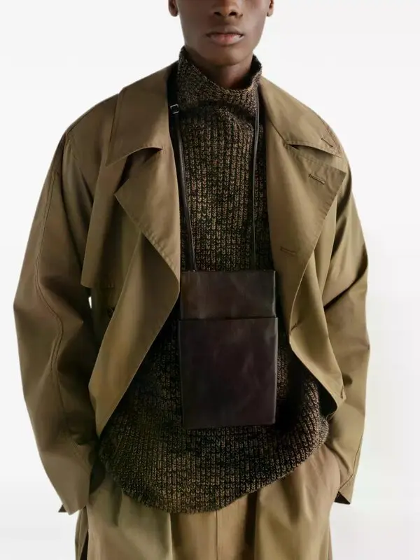 LEMAIRE Book Pouch In Grained Leather