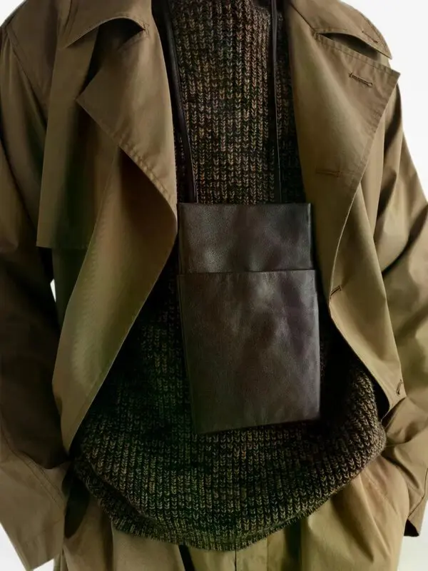 LEMAIRE Book Pouch In Grained Leather