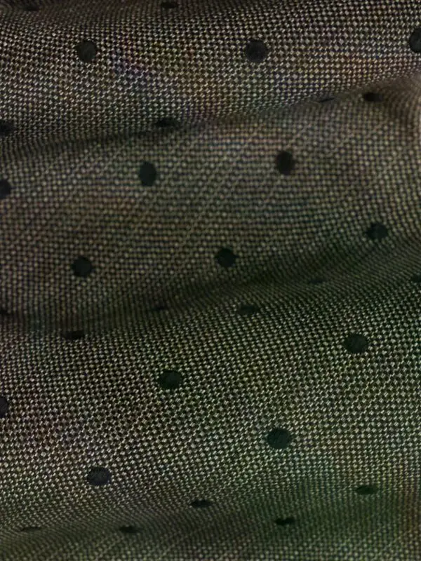 Boggi Milano Tie Jacquard Polka Dot Silk - Brown