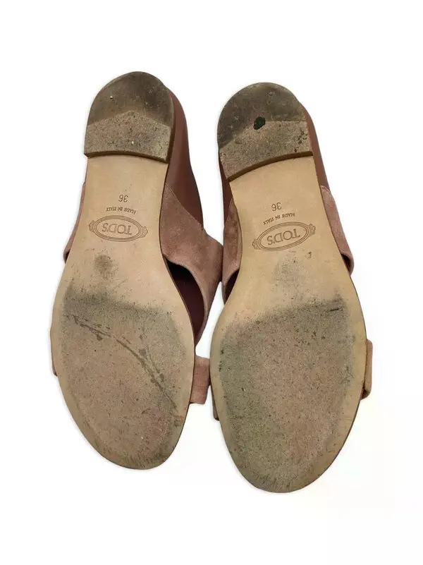 TOD'S Suede Open-toe Sandals