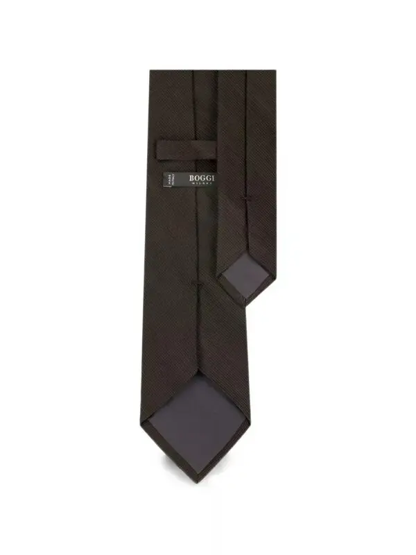 Boggi Milano Tie Jacquard Drill Reinforcement Silk