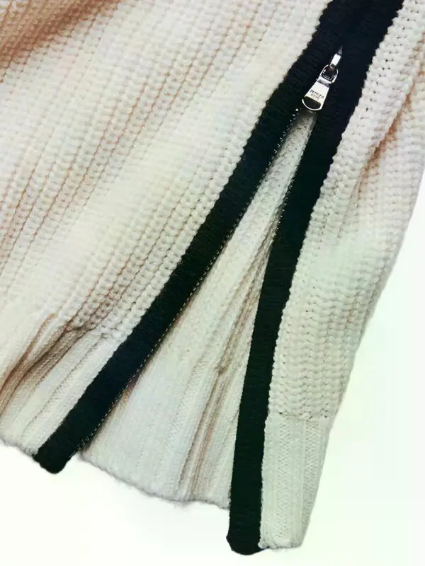 Patrizia Pepe Contrast-trim Zip-detail Sweatshirt