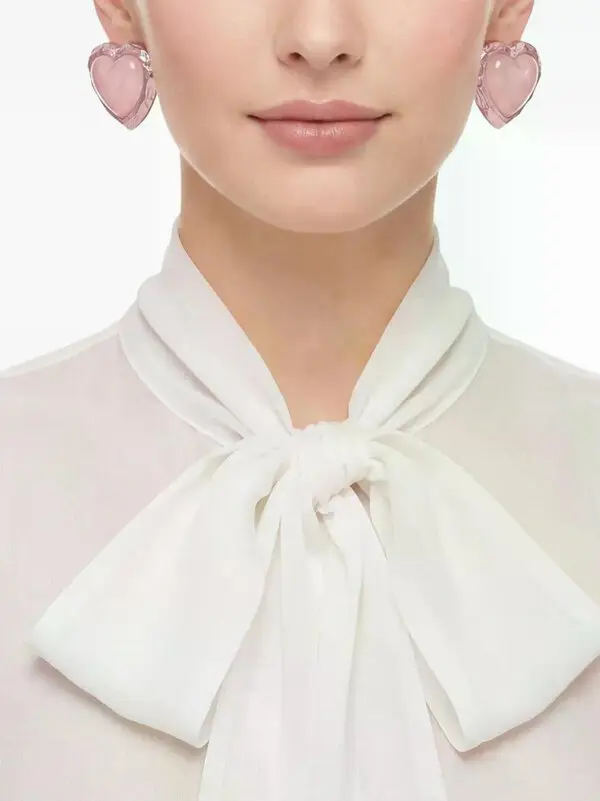 ANABELA CHAN Rose Heart Earrings
