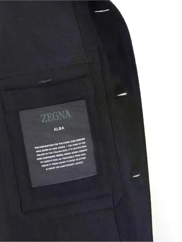 Zegna Alba Overshirt Oasi Cashmere Collection