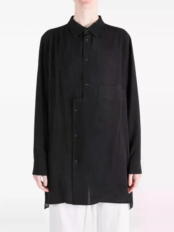 Y’s Patchwork Long-sleeve Shirt