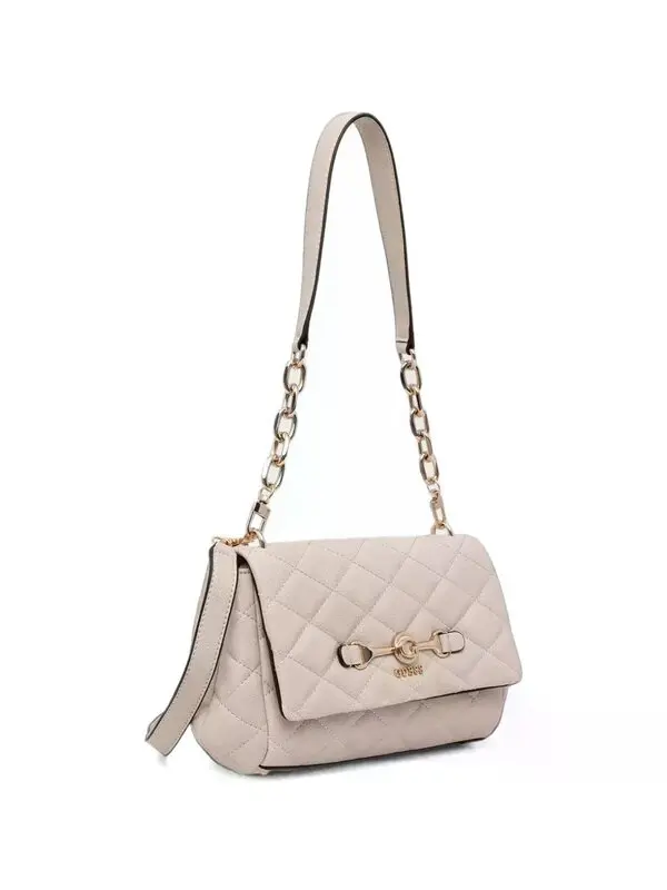 Guess Frances Quilted Logo-plaque Shoulder Bag