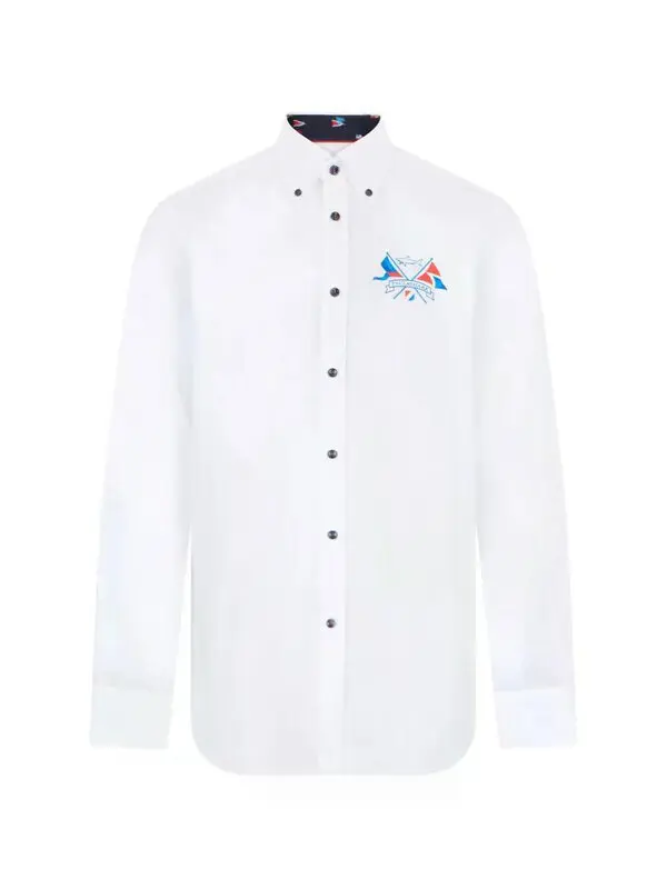 Paul & Shark Logo-embroidered Button-down Shirt