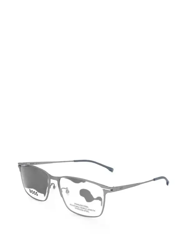 BOSS Rectangle-frame Glasses - Grey