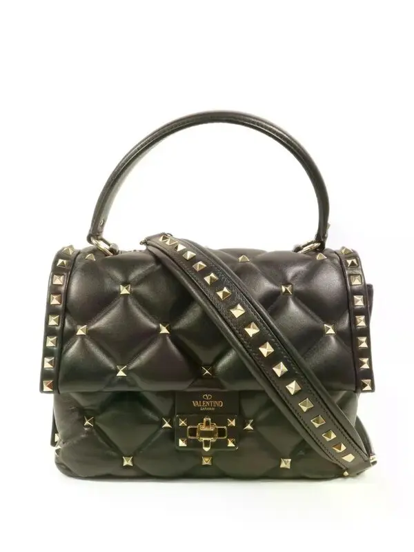 Valentino Garavani Candystud Two-way Handbag - Black