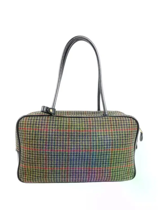 Miu Miu Check-pattern Wool Handbag
