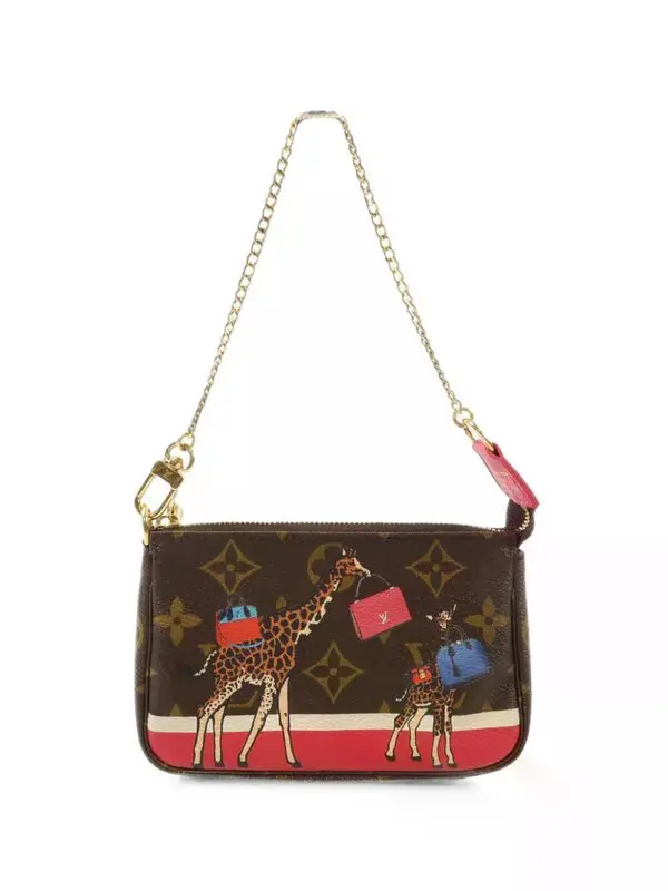 LOUIS VUITTON Mini Pochette Monogram Shoulder Bag - Brown