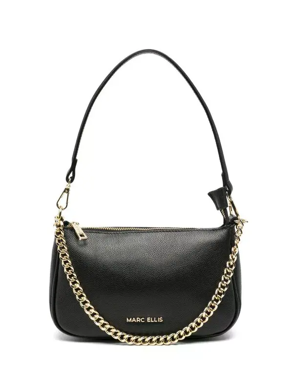 MARC ELLIS Mirtado Leather Shoulder Bag - Black
