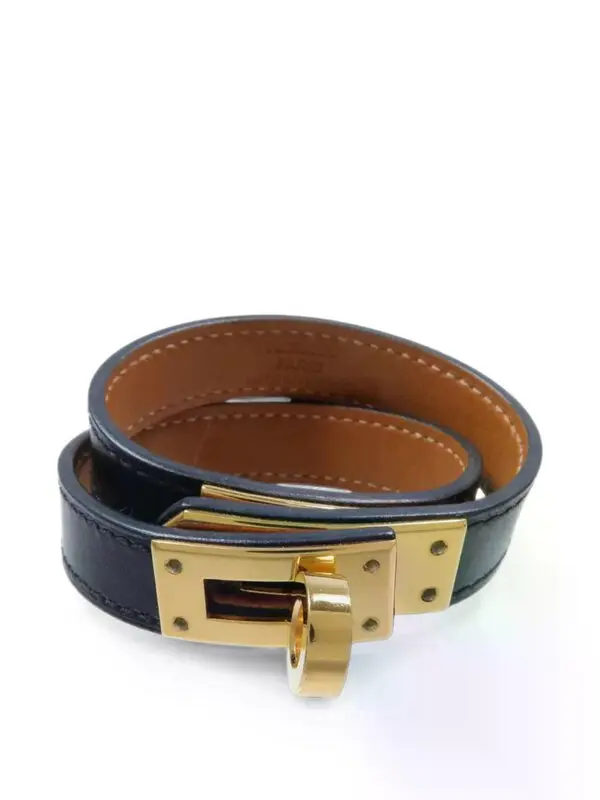 Hermès 2018 Kelly Double Tour Leather Bracelet