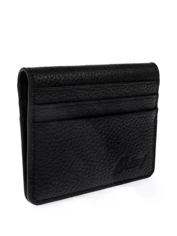Brioni Grained Leather Card Holder